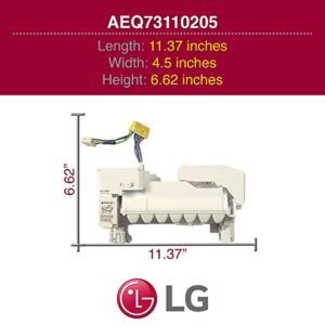 LG AEQ73110205 Genuine OEM Ice Maker Assembly for LG Refrigerators, White