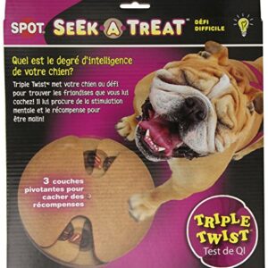 ETHICAL PRODUCTS Dog 773606 Seek-A-Treat Advanced Challenge Triple Twist Toy for Pets