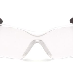 Pyramex Achieva Safety Glasses, Gray Temples/Clear Lens