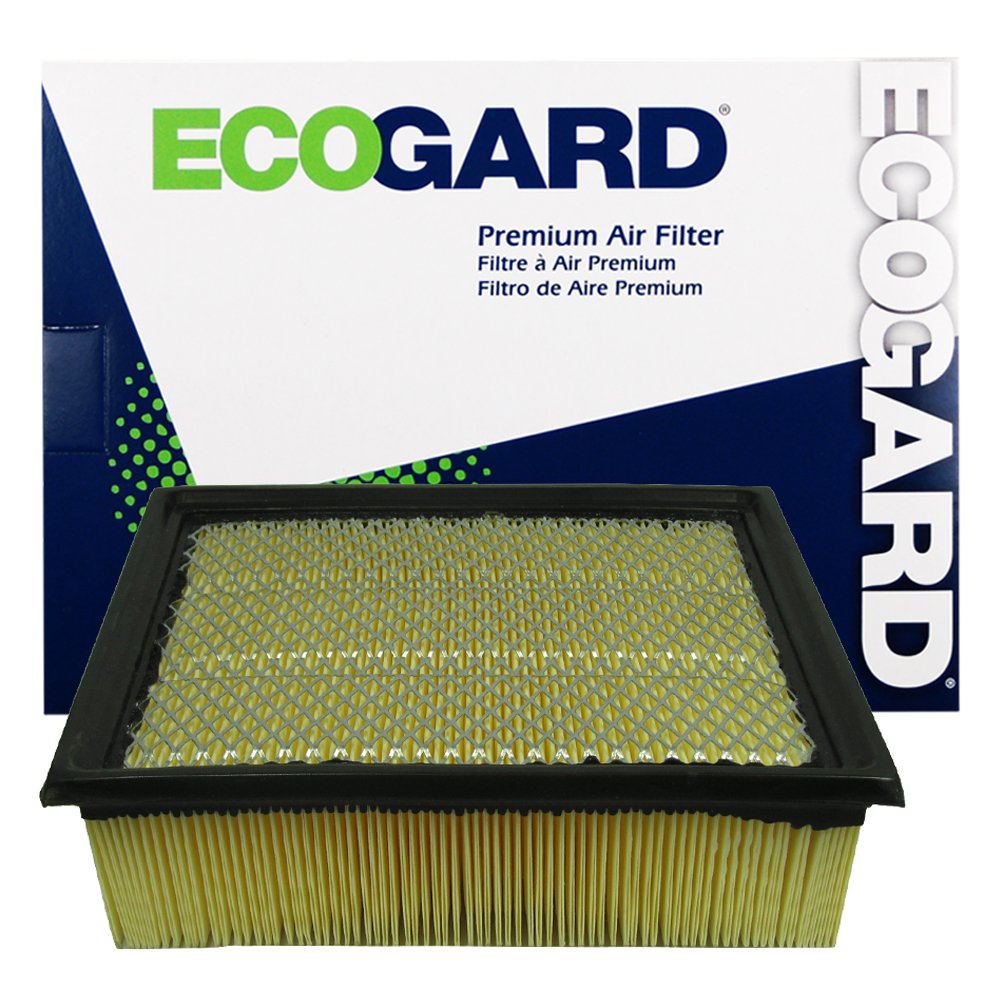 ECOGARD XA5642 Premium Engine Air Filter Fits Ford F-150 3.5L 2011-2022, F-150 5.0L 2011-2022, F-150 2.7L 2015-2022, F-250 Super Duty 6.2L 2011-2016, F-150 5.4L 2009-2010, Expedition 5.4L 2007-2014