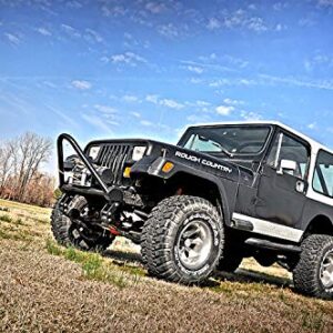 Rough Country 4" Lift Kit for 87-95 Jeep Wrangler YJ | Power Steering - 620N2