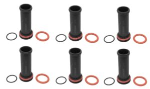 for porsche 996 (early) 986 spark plug tube set (x6) febi