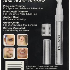 Remington Dual Blade Detail Trimmer Eyebrows Nose Ear Sideburns MPT-3400C