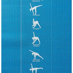 Instructional Yoga Mat/Educational Yoga Mat (Best Yoga Mat for Beginners Extra Thick Extra Long Learn Yoga or Better Your Alignment Works As a Kids Yoga Mat As Well As an Adult Yoga Mat)