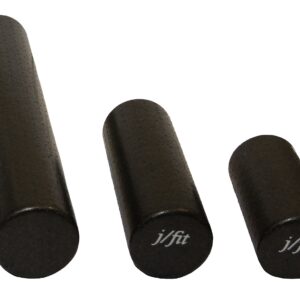 J/Fit Extra Firm Foam Roller- High Density Supreme Roller For Muscle Therapy & Deep Tissue Massage- Myofascial Stress Release - Black, 36-Inch