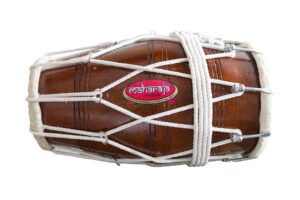 special dholak drum by maharaja musicals, professional quality, sheesham wood, padded bag, spanner, dholki musicals instrument (pdi-bbc)