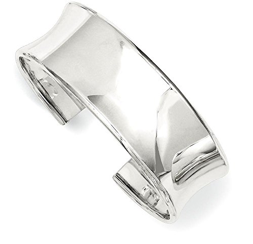 IceCarats 925 Sterling Silver 20mm Cuff Bangle Bracelet