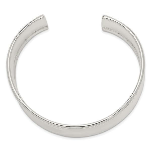 IceCarats 925 Sterling Silver 20mm Cuff Bangle Bracelet