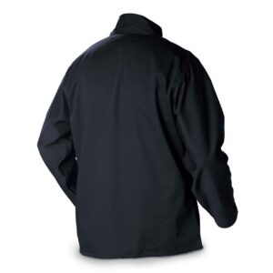 Welding Jacket, Navy, Cotton/Nylon, 2XL