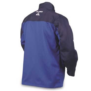 Welding Jacket, Royal/Nvy, Ctn INDURA, L