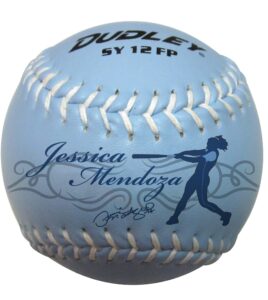 dudley 12" jessica mendoza training ball synthetic fastpitch softball - pack of 12