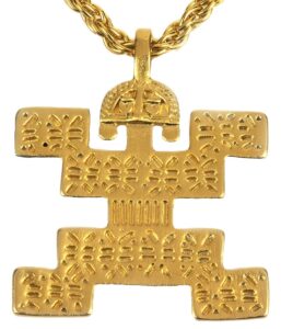 made in usa - reproduction of the pre columbian tolima pendant, from ilanet museum collection