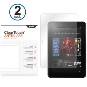 boxwave screen protector compatible with kindle fire hd 8.9 (2nd gen 2012) - cleartouch anti-glare (2-pack), anti-fingerprint matte film skin