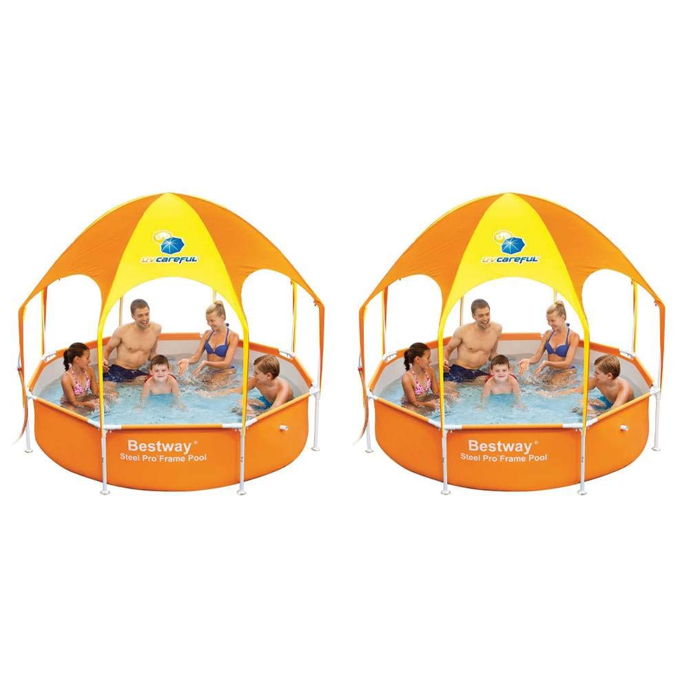 H2OGO! Splash-in-Shade Play Pool Orange