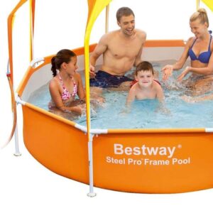 H2OGO! Splash-in-Shade Play Pool Orange