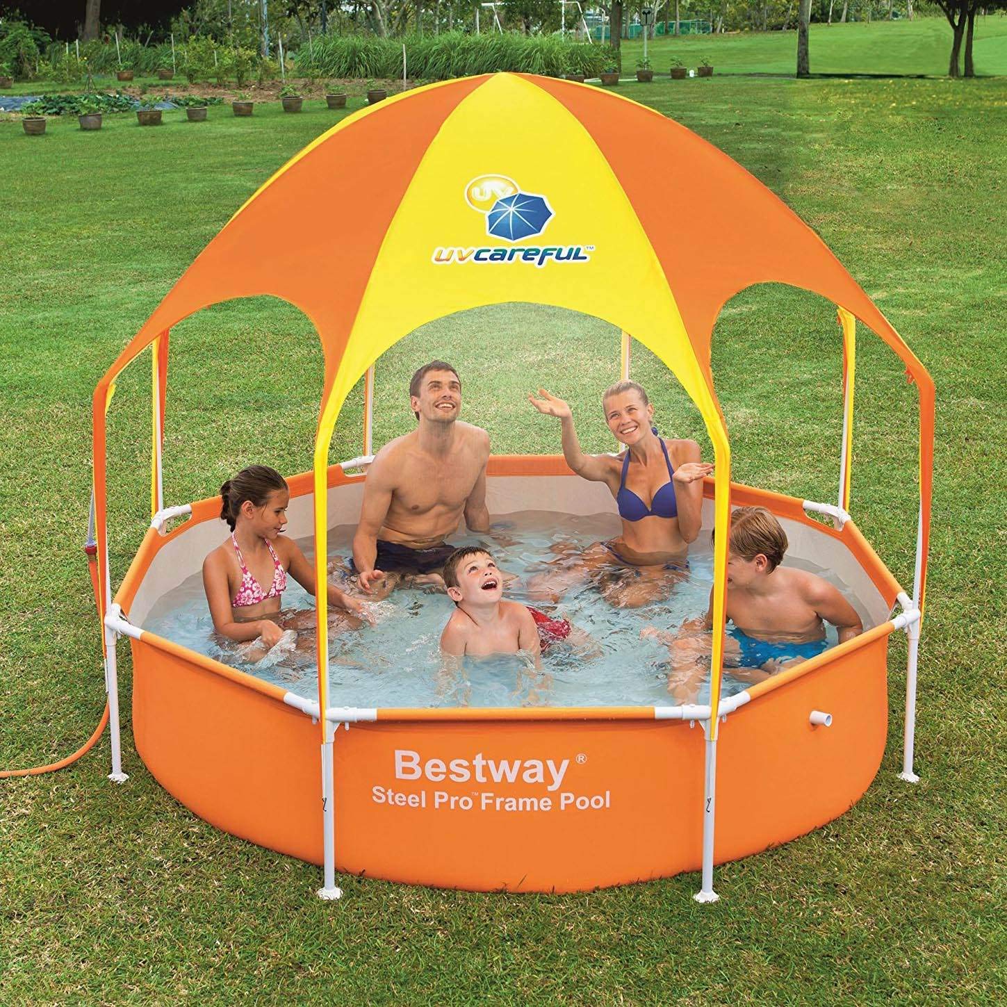 H2OGO! Splash-in-Shade Play Pool Orange