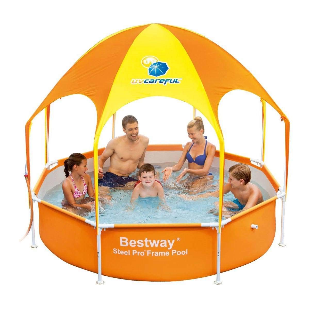 H2OGO! Splash-in-Shade Play Pool Orange