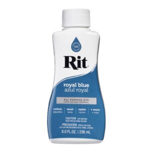 rit purpose liquid dye, 8 oz, royal blue