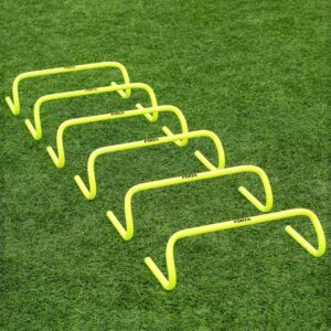 6" speed hurdles - new & improved design for agility training [set of 6] [net world sports]