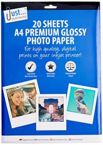 a4 glossy photo paper - white