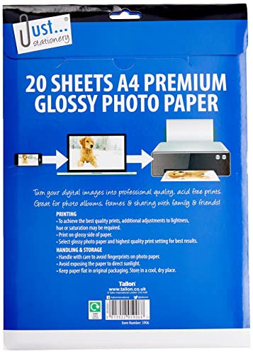 A4 Glossy Photo Paper - White