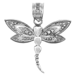 925 sterling silver dragonfly pendant