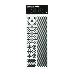 rydesafe reflective decals - modular kit - jumbo (black)