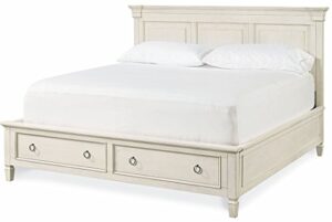 universal furniture summer hill complete 6/6 storage bed, king, cotton