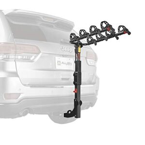 allen sports premier hitch mounted 4-bike carrier, model s545, black