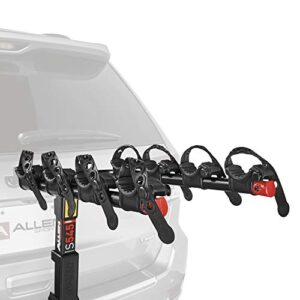 Allen Sports Premier Hitch Mounted 4-Bike Carrier, Model S545, Black