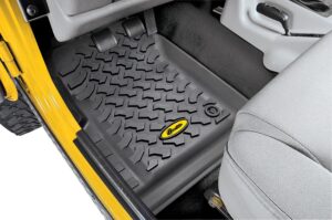 bestop 51509-01 front pair of floor mats for jeep wrangler 1997-2006,regular