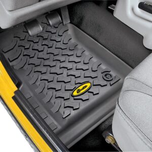 Bestop 51509-01 Front Pair of Floor Mats for Jeep Wrangler 1997-2006,Regular