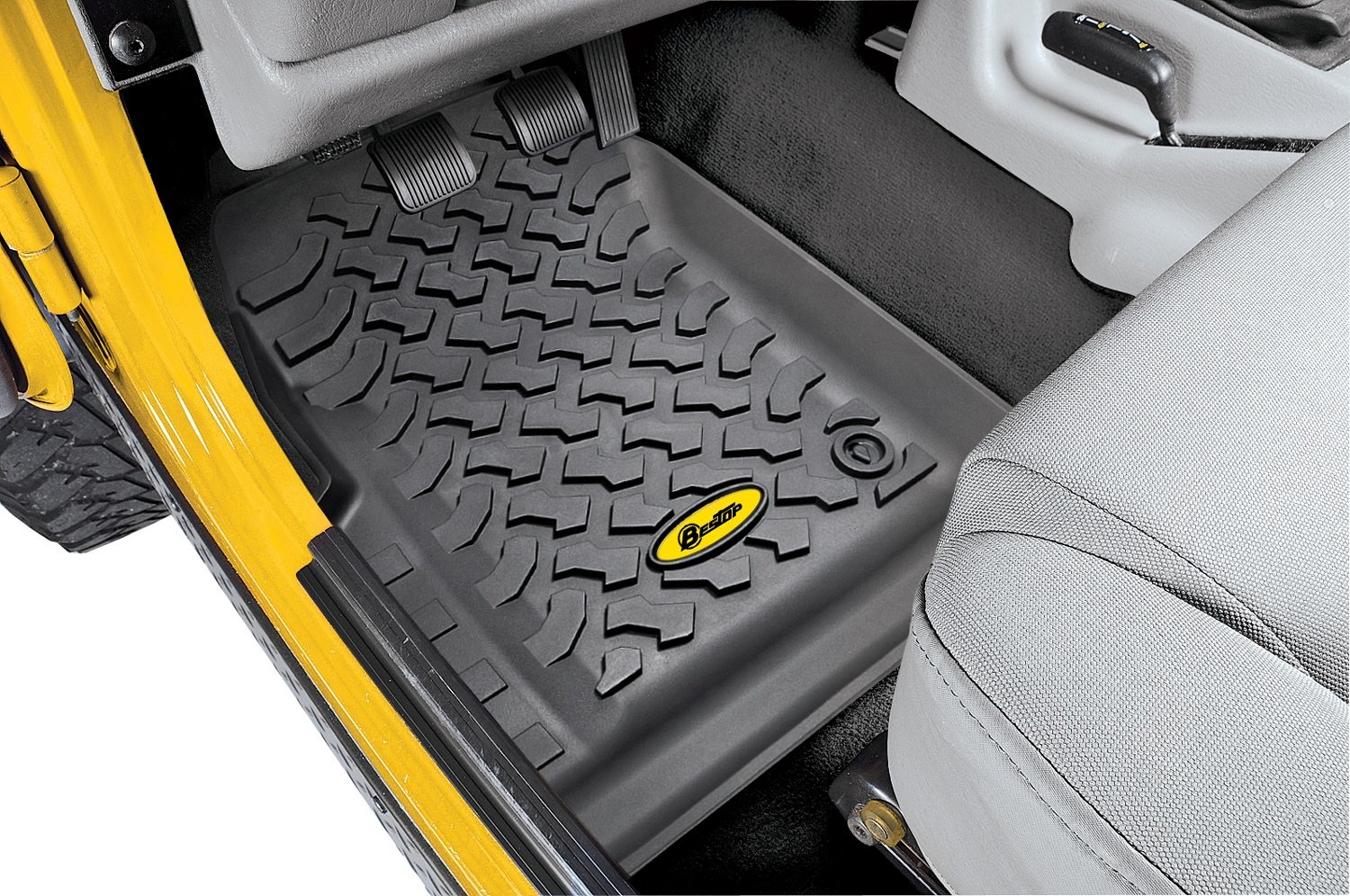 Bestop 51509-01 Front Pair of Floor Mats for Jeep Wrangler 1997-2006,Regular