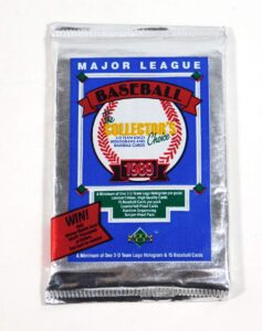 (1)-1989 upper deck low series baseball pack fresh from box possible griffey rc