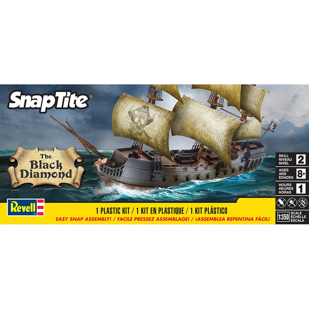 Revell SnapTite The Black Diamond Pirate Ship Model Kit