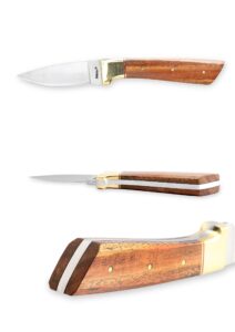 perkin knives - handmade hunting knife with sheath- work of art