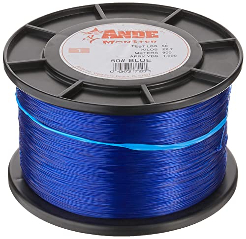 Ande Monster Fishing Lines, 1 lb/ 50 lb, Blue