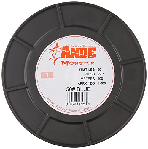 Ande Monster Fishing Lines, 1 lb/ 50 lb, Blue