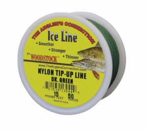 woodstock line tu-50-30-g no. 30 tip-up line, green, 50-yard