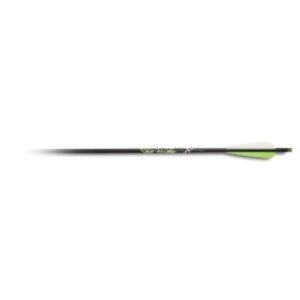 carbon express piledriver 20-inch fletched carbon crossbolt with 4-inch vanes & lighted moon nocks, 3-pack , black