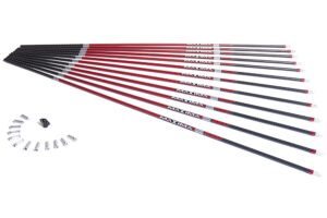 carbon express 50751 maxima red carbon arrow shaft with dynamic spine control, 400 spine, 12-count