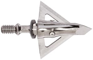 muzzy trocar 100 grain 3-blade broadhead – 3 pack, multi, one size,silver