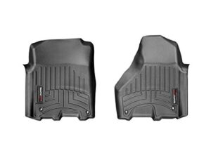 weathertech custom fit floorliners for ram truck 1500, ram 1500, ram 2500/3500-1st row (444781), black