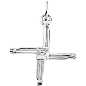 bonyak jewelry st. bridget's cross pendant in sterling silver