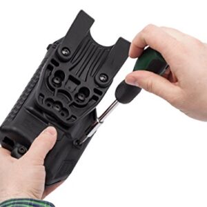 BLACKHAWK 44E000BW-R Glock 17/22/31 Basket Weave Epoch Level 3 Molded Light Bearing Duty Holster