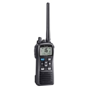 icom m73-11 plus 6 watt submersible hand-held vhf with voice recording