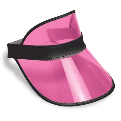 Clear Cerise Plastic Dealer's Visor