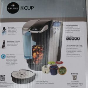 Keurig K75 Platinum Single-Cup Home-Brewing System with Water Filter Kit, One Size, Silver/Platinum