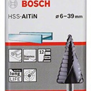 Bosch 2608588068 Hss-AlTiN Step Drill Bit 12 Parts 6-39mm