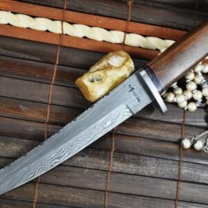 Perkin - Handmade Damascus Hunting Knife - Tanto Balde